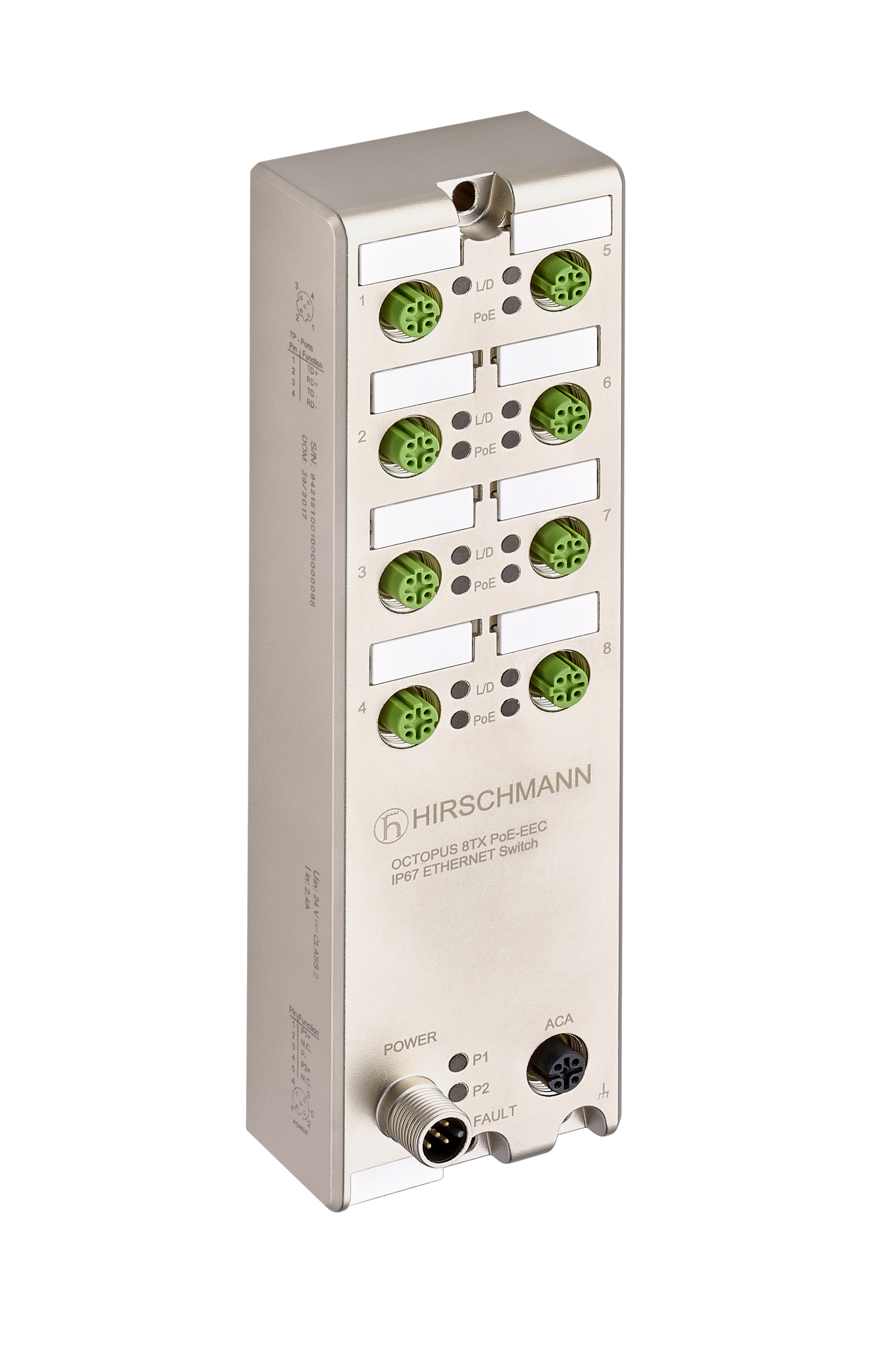IP67-Rated - OCTOPUS 8TX PoE-EEC