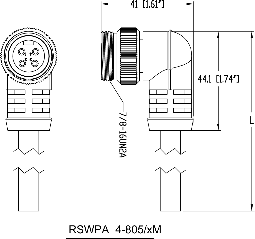 Power Connectors - RSWPA 4-805