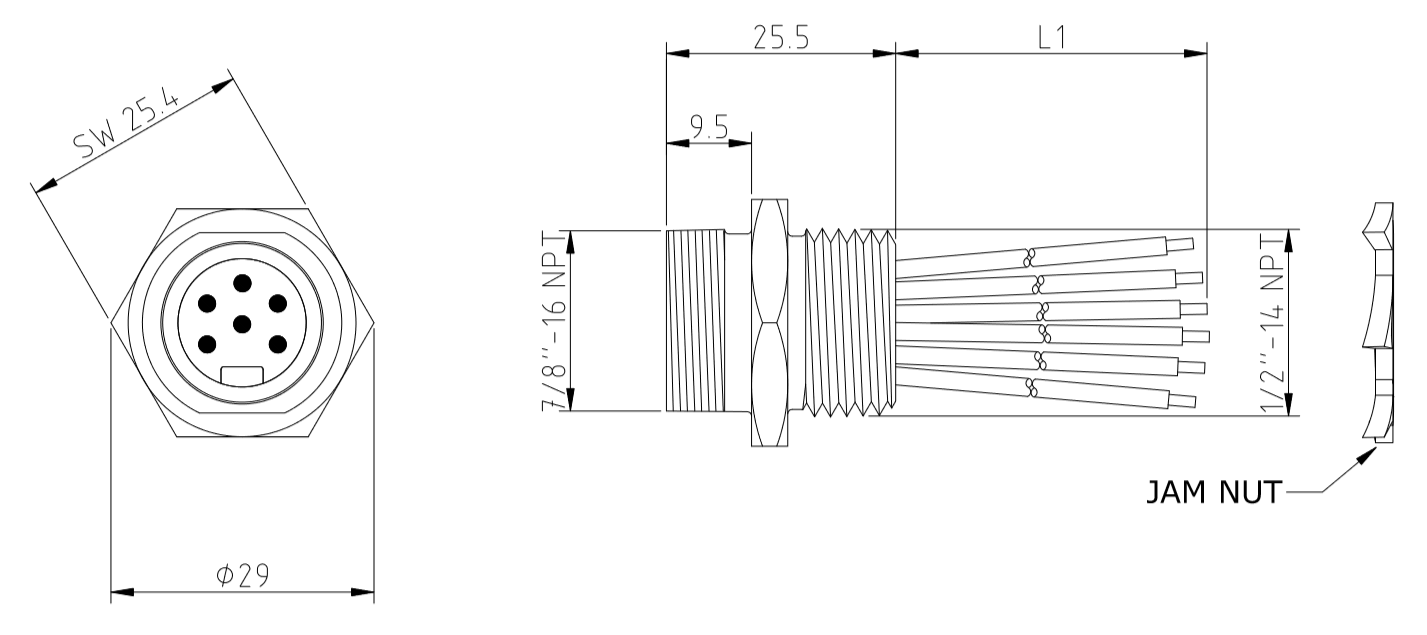7/8", 1", 1 1/8" Series - RSF 60A-696