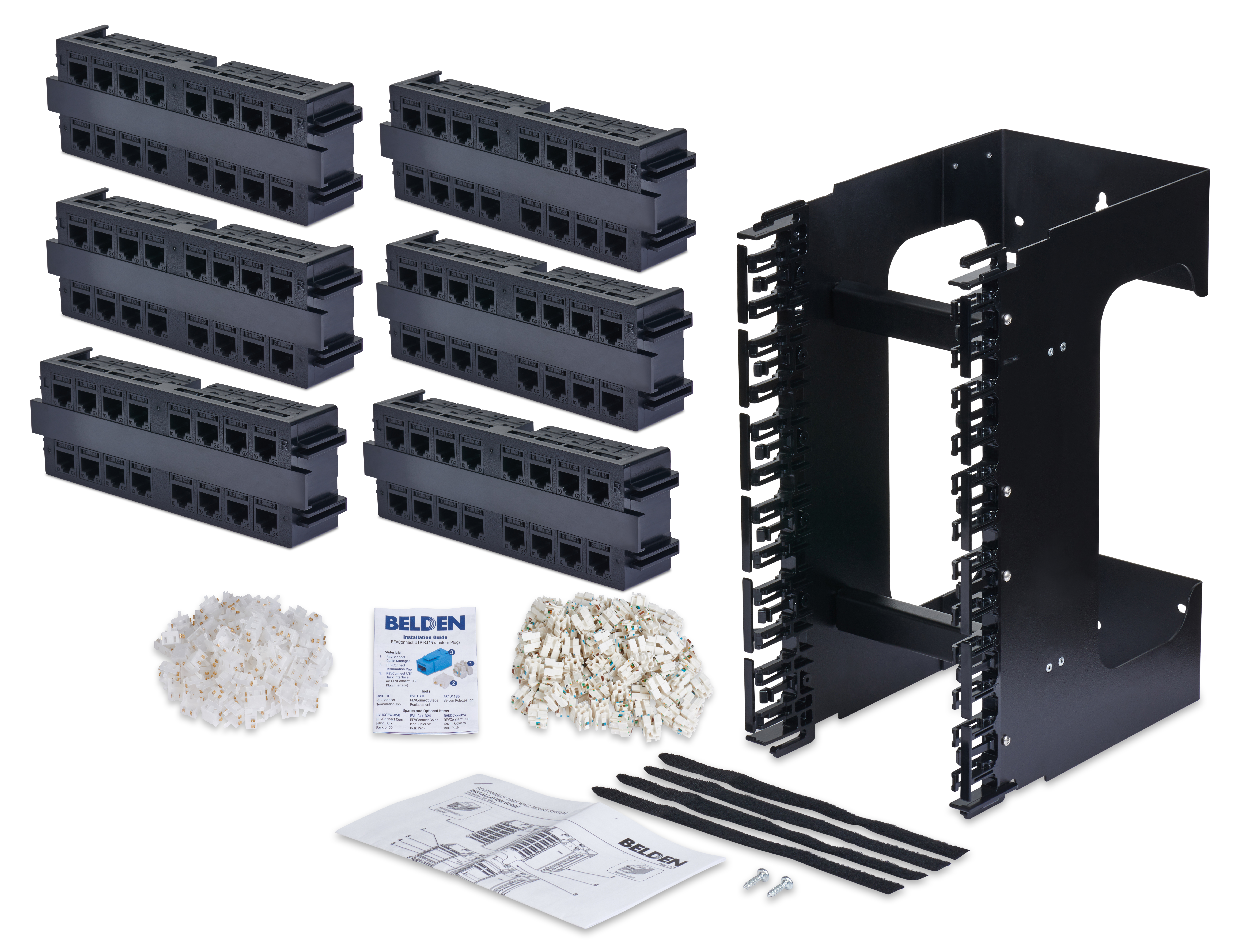 Pre-Loaded Copper Panels - REVConnect WM Kit Jacks 96P