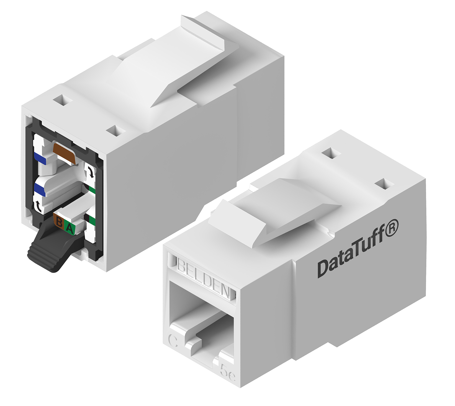 Copper RJ45 Jacks - Ind REVConn C5E UTP Jacks