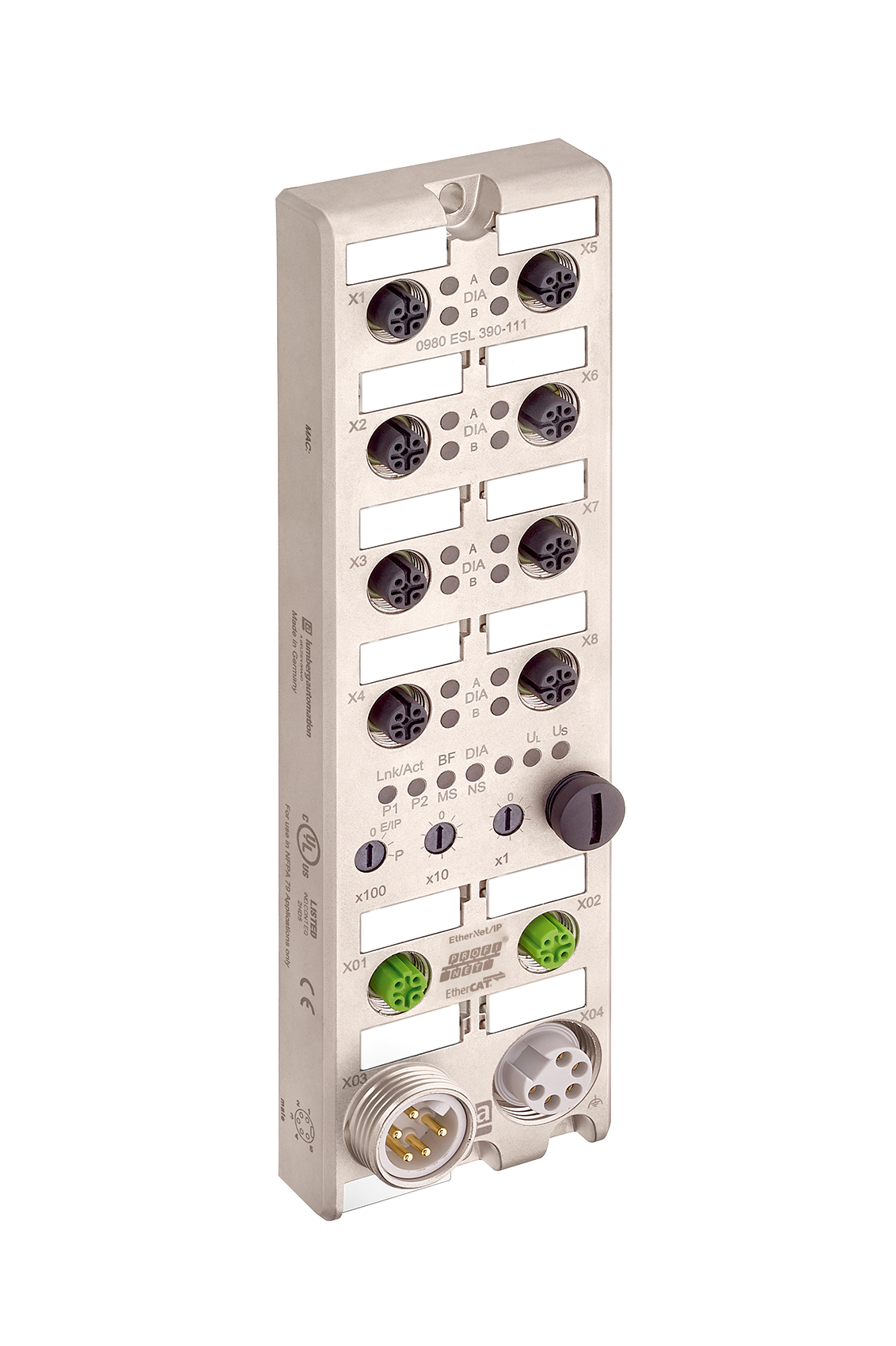 Digital I/O Modules for Industrial Ethernet - 0980 ESL 390-111