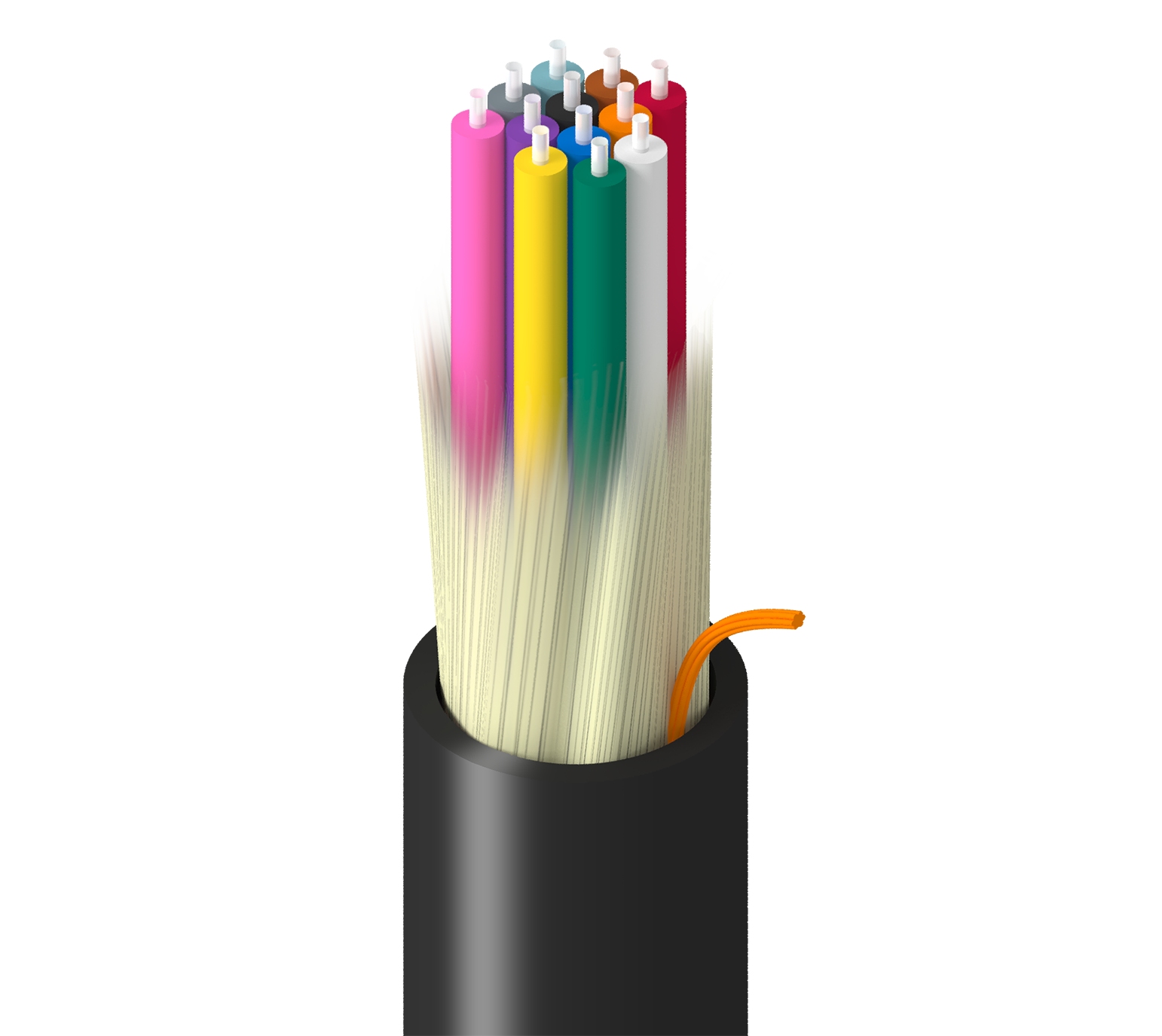 Distribution Tight Buffer Fiber Cable - TM-4D9-012-LNAN