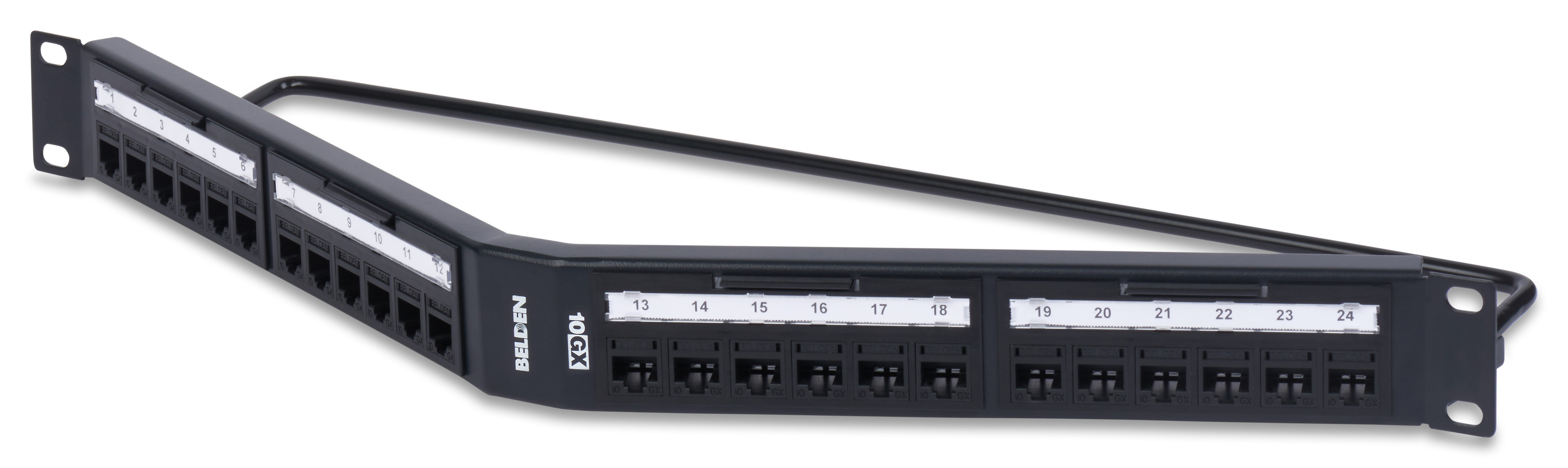 Rack-Mount Panel - 10GX REVConnect Angled PP 24P