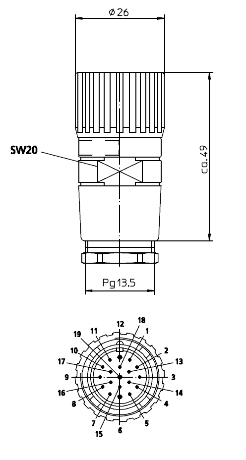 Valve Connectors - RSC 190/13,5
