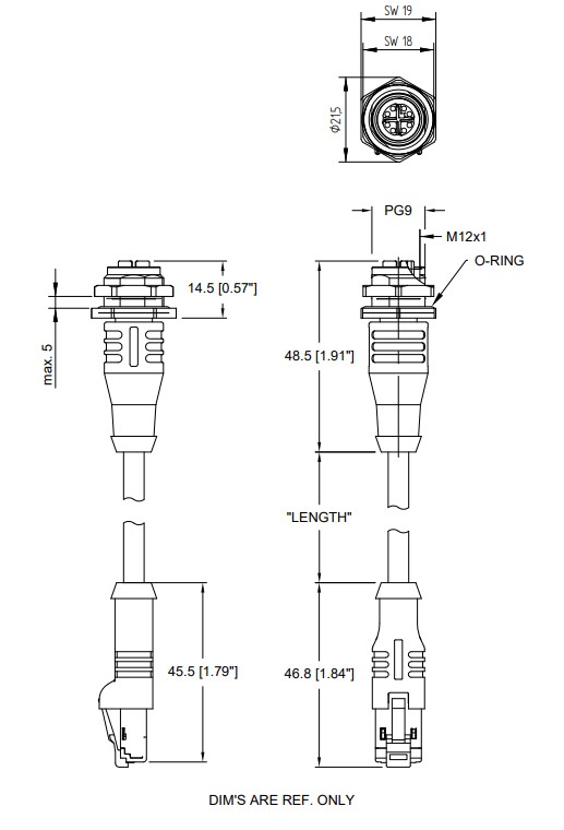 Gigabit Connectors - RKHS 8X-RJ45 G-478