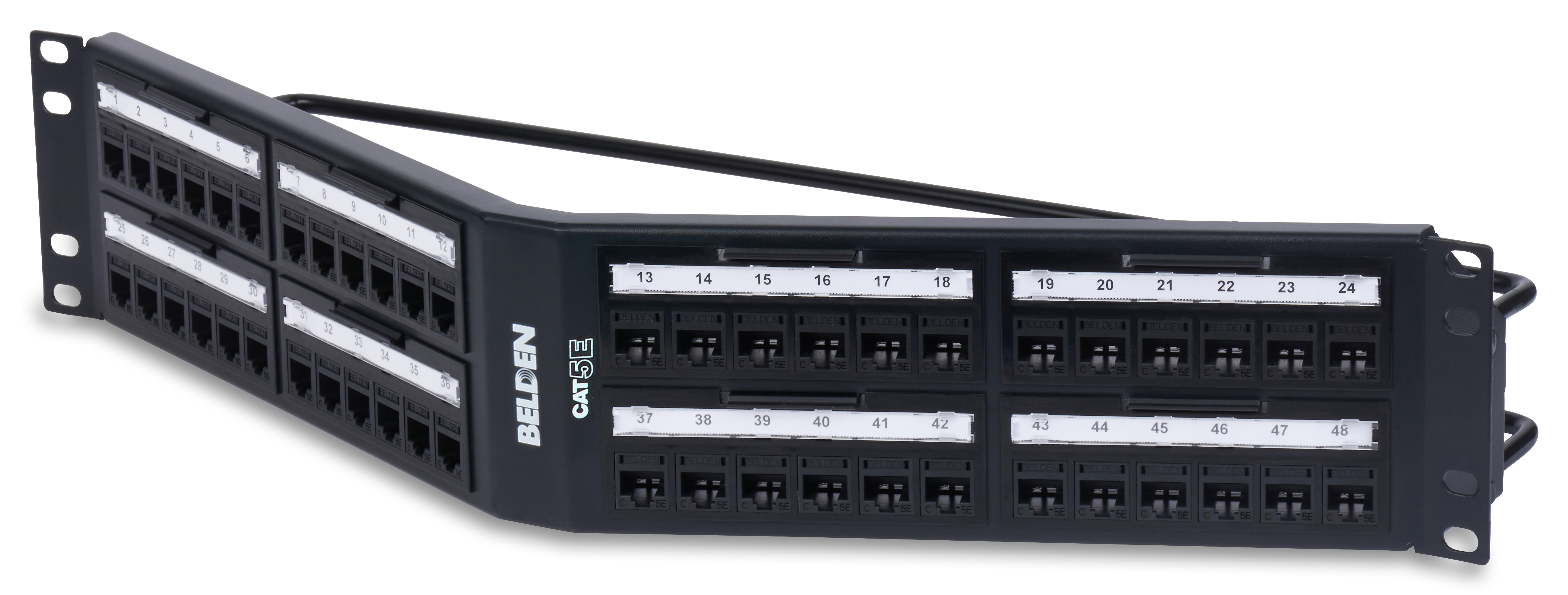 Rack-Mount Panel - CAT5E REVConnect Angled PP 48P